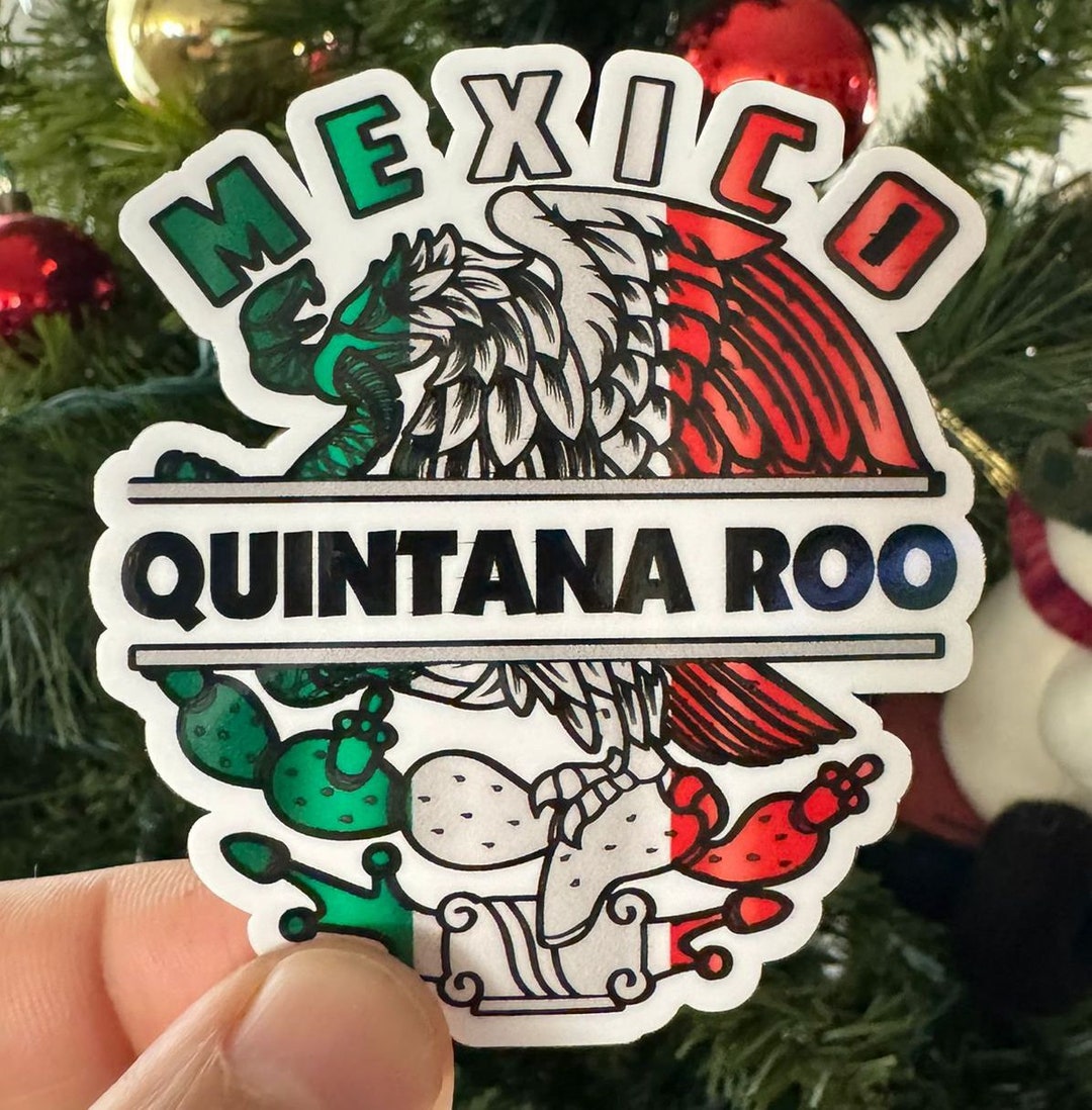 2 Pieces Quintana Roo Mexico Eagle Emblem Decals Stickers Full Color/weather Proof. U.S.A Free ...