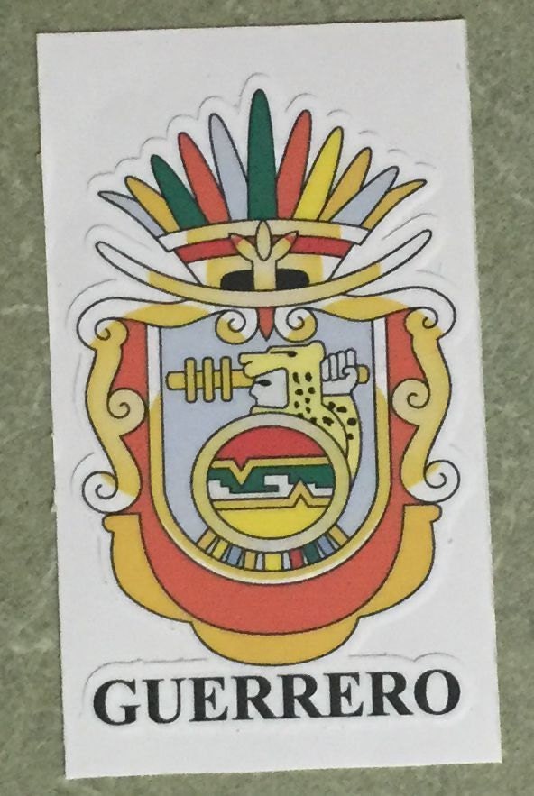 2 Pieces Guerrero Mexico. Coat of Armsdecals Stickers Full | Etsy