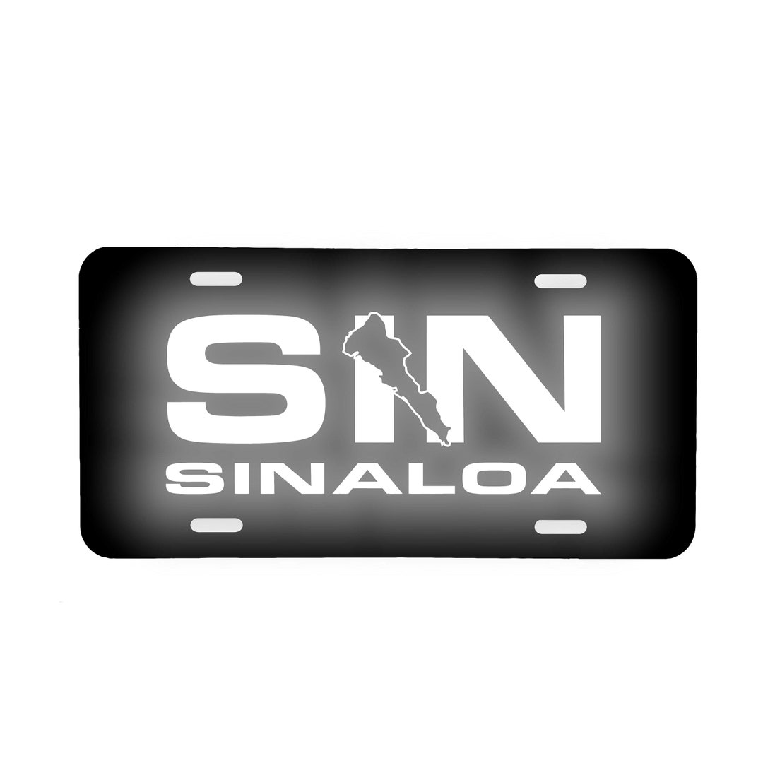 Sinaloa SIN Mexico Aluminum License Plate Place 6" X 12" Reflective ...
