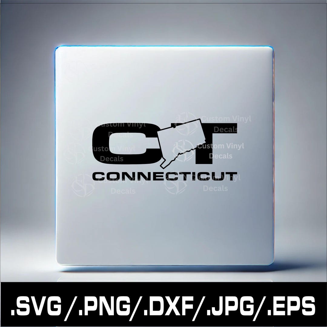 Connecticut State SVG | Vector Cut Files in SVG, Png, Dxf, Eps for ...