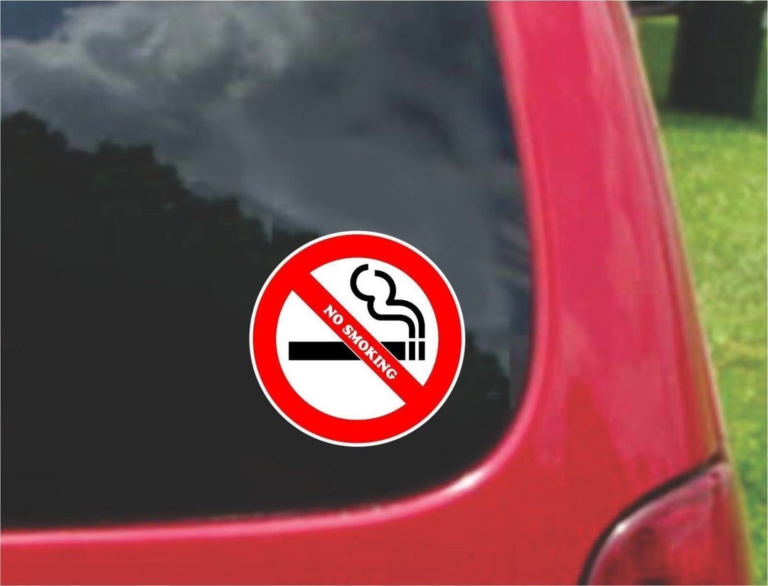 No Smoking Sign Stickers: Weatherproof Decals - Etsy
