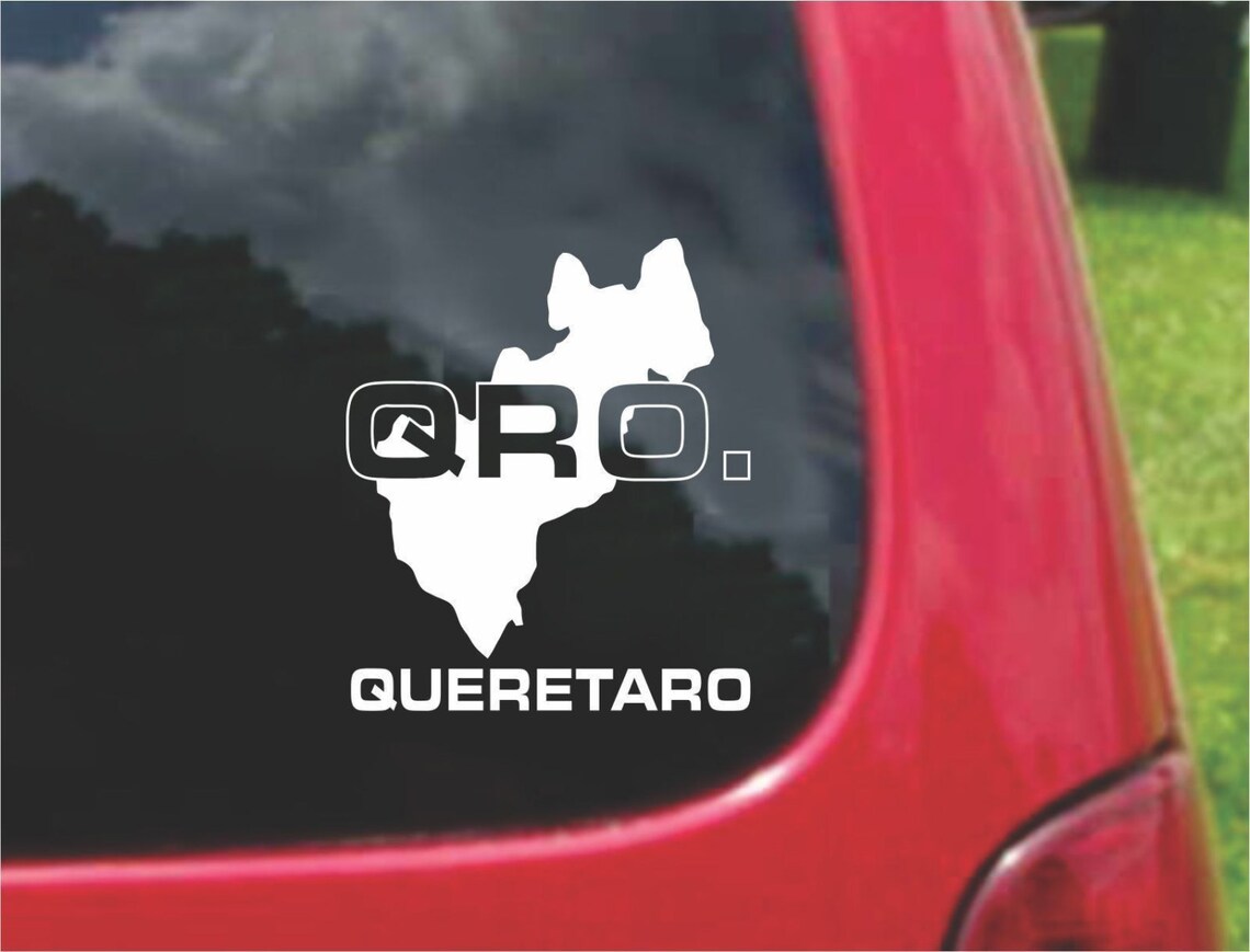 2 Pieces Queretaro Mexico Outline Map Stickers Decals 20 - Etsy