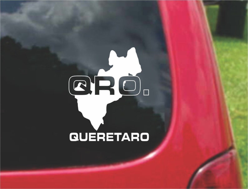 2 Pieces Queretaro Mexico Outline Map Stickers Decals 20 - Etsy