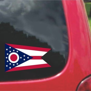 2 Pieces Ohio State Flag Vinyl Decals Stickers Full Color/weather Proof ...