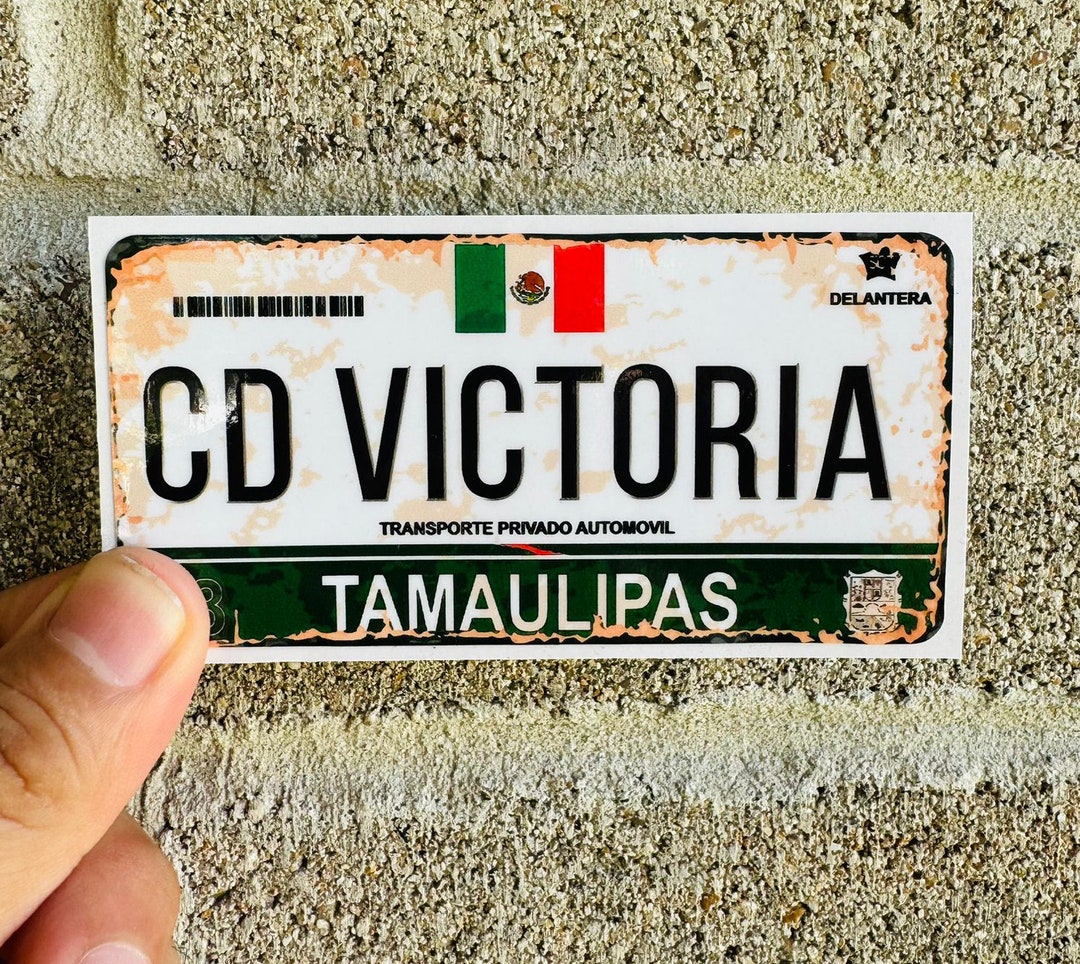 Set of 2 Decorative Ciudad Victoria Tamaulipas License Plate Decal ...
