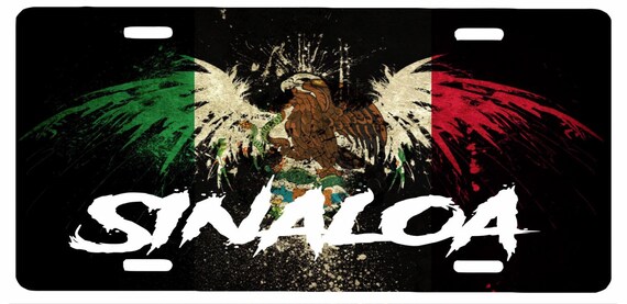 Sinaloa Mexico Aluminum License Plate Placa 6 X 12 | Etsy