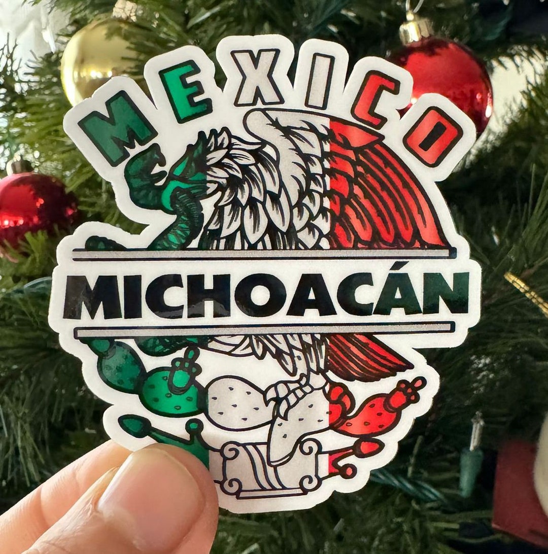 2 Pieces Michoacan Mexico Eagle Emblem Decals Stickers Full Color ...
