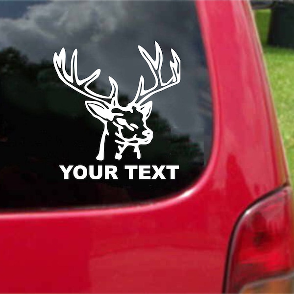 Deer Head Decal - Etsy