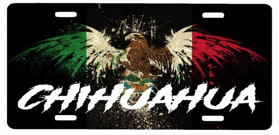Chihuahua Mexico Aluminum License Plate Placa 6x | Etsy