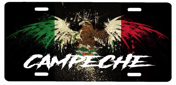 Campeche Mexico Aluminum License Plate Placa 6 X | Etsy