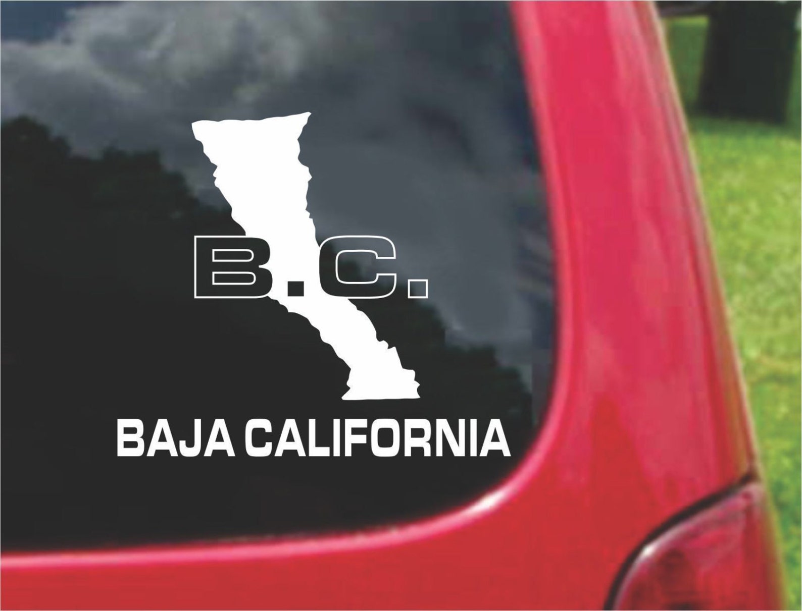 2 Pieces Baja California Mexico Outline Map Stickers Decals 20 | Etsy