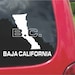 2 Pieces Baja California Mexico Outline Map Stickers Decals 20 - Etsy