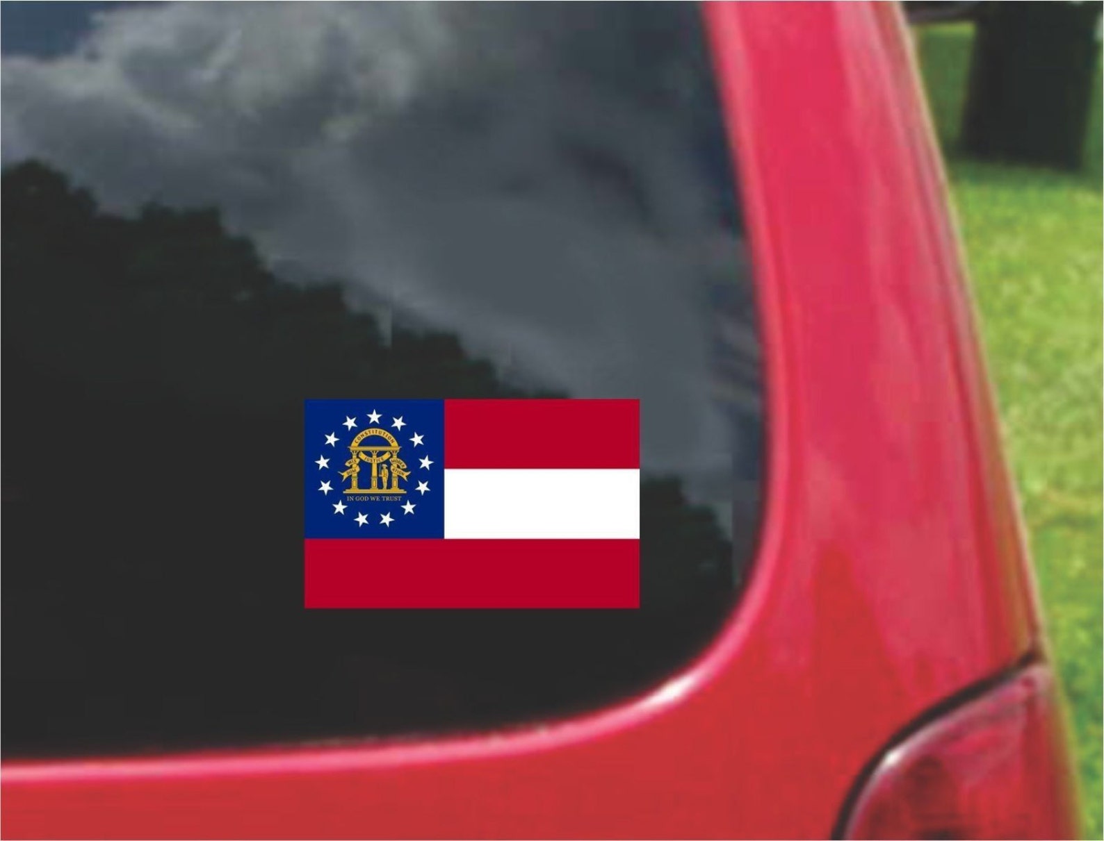 2 Pieces Georgia State Flag Vinyl Decals Stickers Full - Etsy