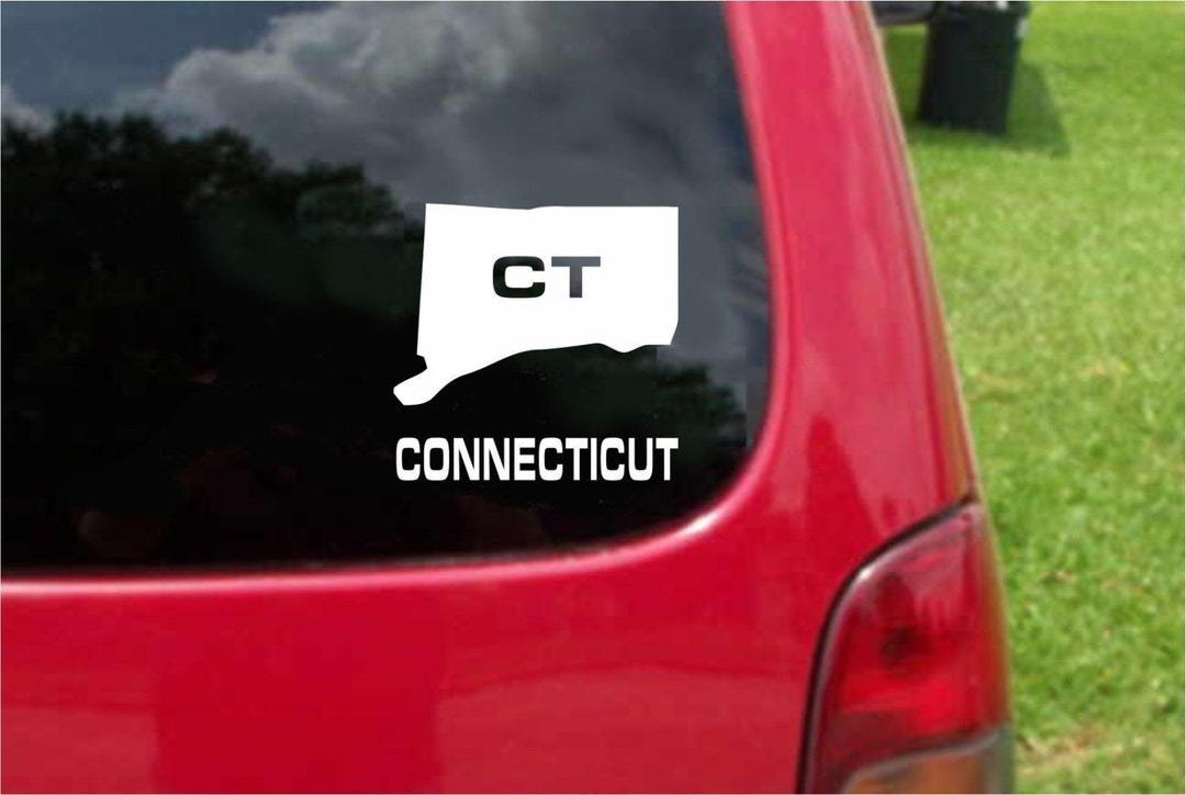 2 Connecticut CT State Outline Decals - Car Window Stickers - Etsy