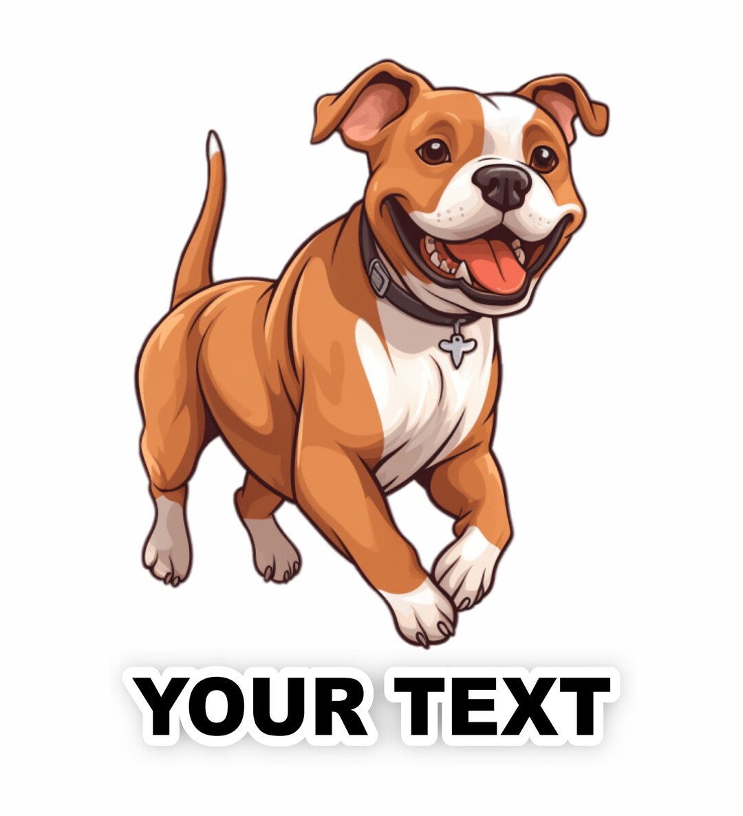 Set of 2 American Staffordshire Terrier Dog Decal Stickers With Free ...