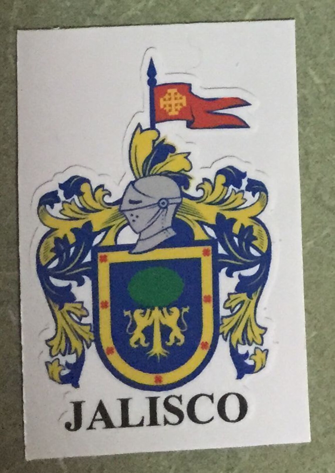 Jalisco Mexico Coat of Arms Sticker - Weatherproof Decal, Full Color (2 ...