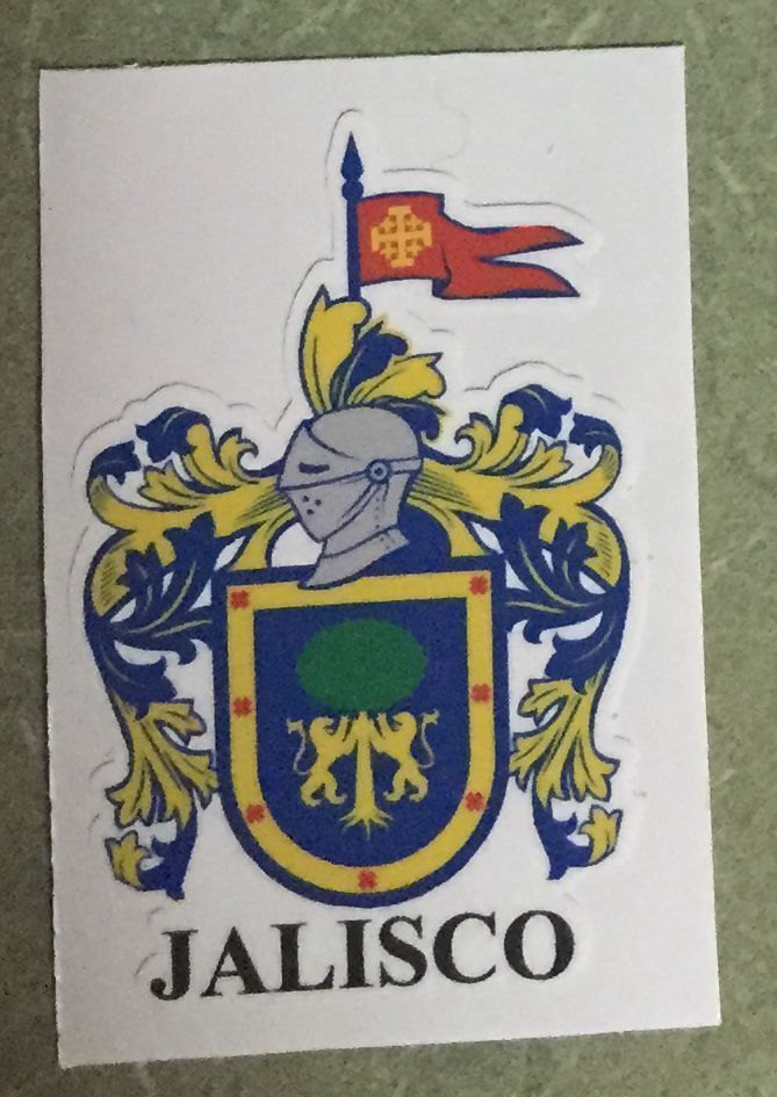 Jalisco Mexico Coat of Arms Sticker - Weatherproof Decal, Full Color (2 ...