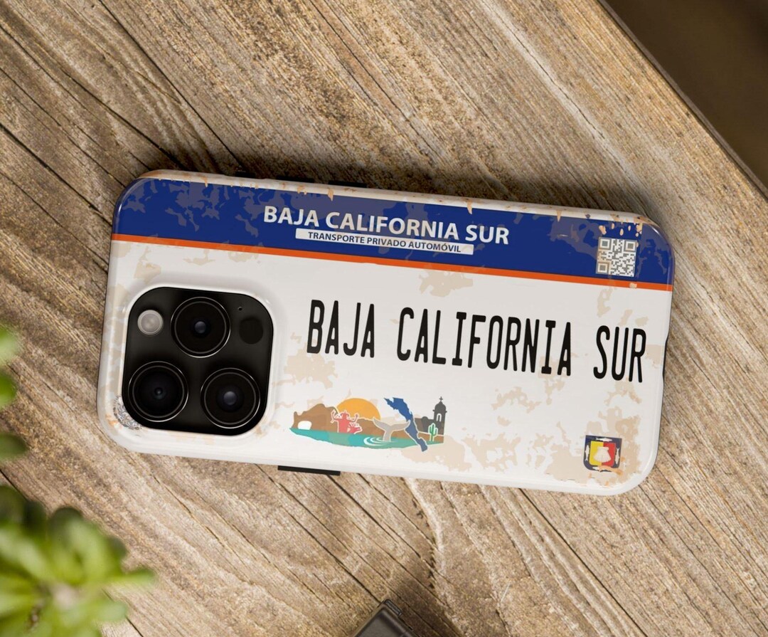 Baja California Sur Mexico License Plate Phone Case | Vintage-style ...