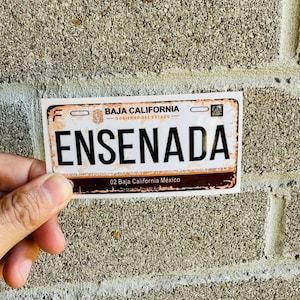 Set Ensenada Baja California Mexico Aluminum License Plate Sign Placa 6 ...