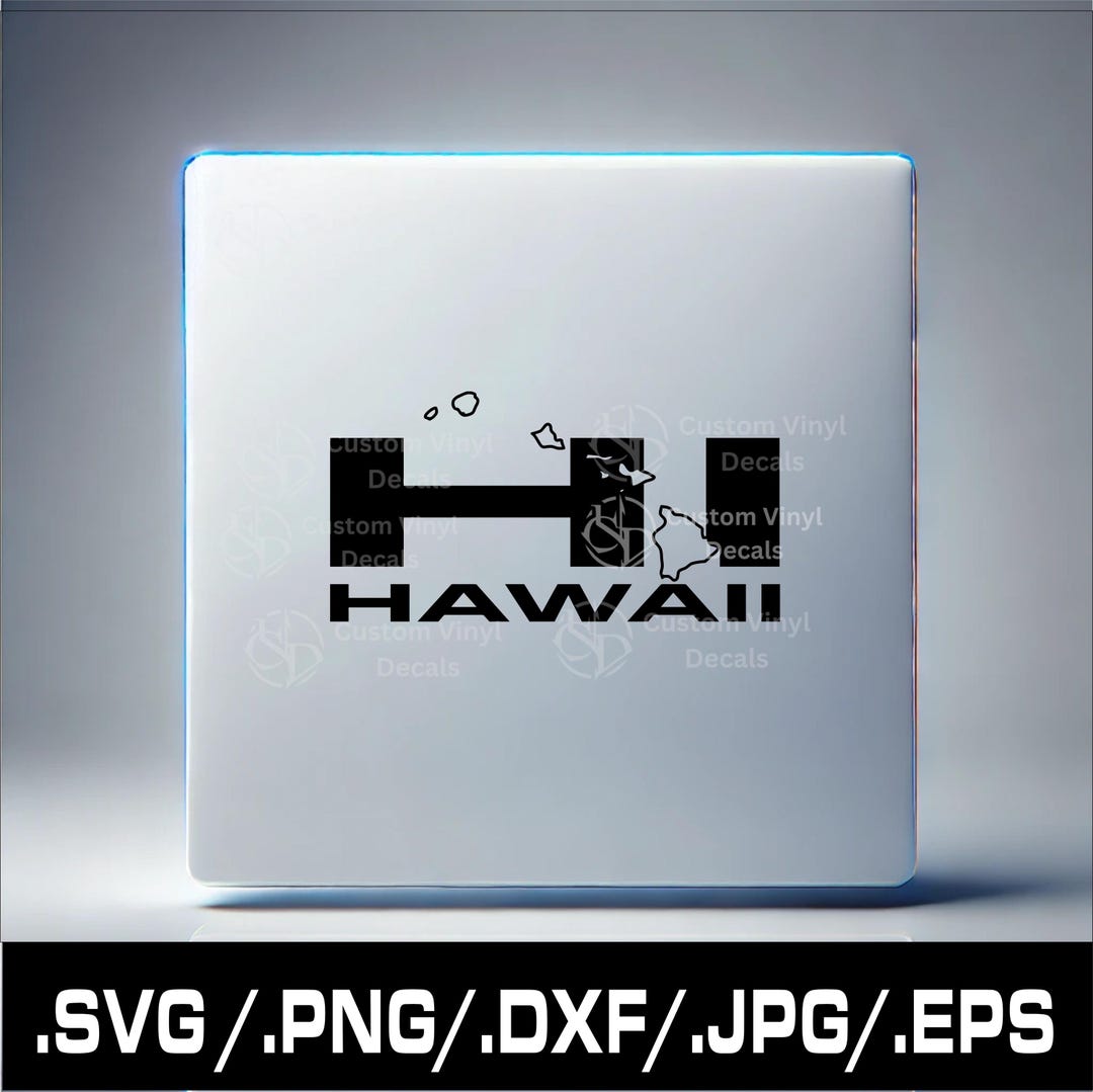 Hawaii State SVG | Vector Cut Files in SVG, Png, Dxf, Eps for Cricut ...