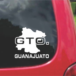 2 Pieces Guanajuato Mexico Outline Map Stickers Decals 20 Colors to ...