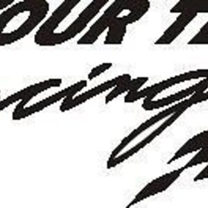 Set (2 Pieces) Racing Sticker Decals Your Own Text 20 Colors to Choose ...