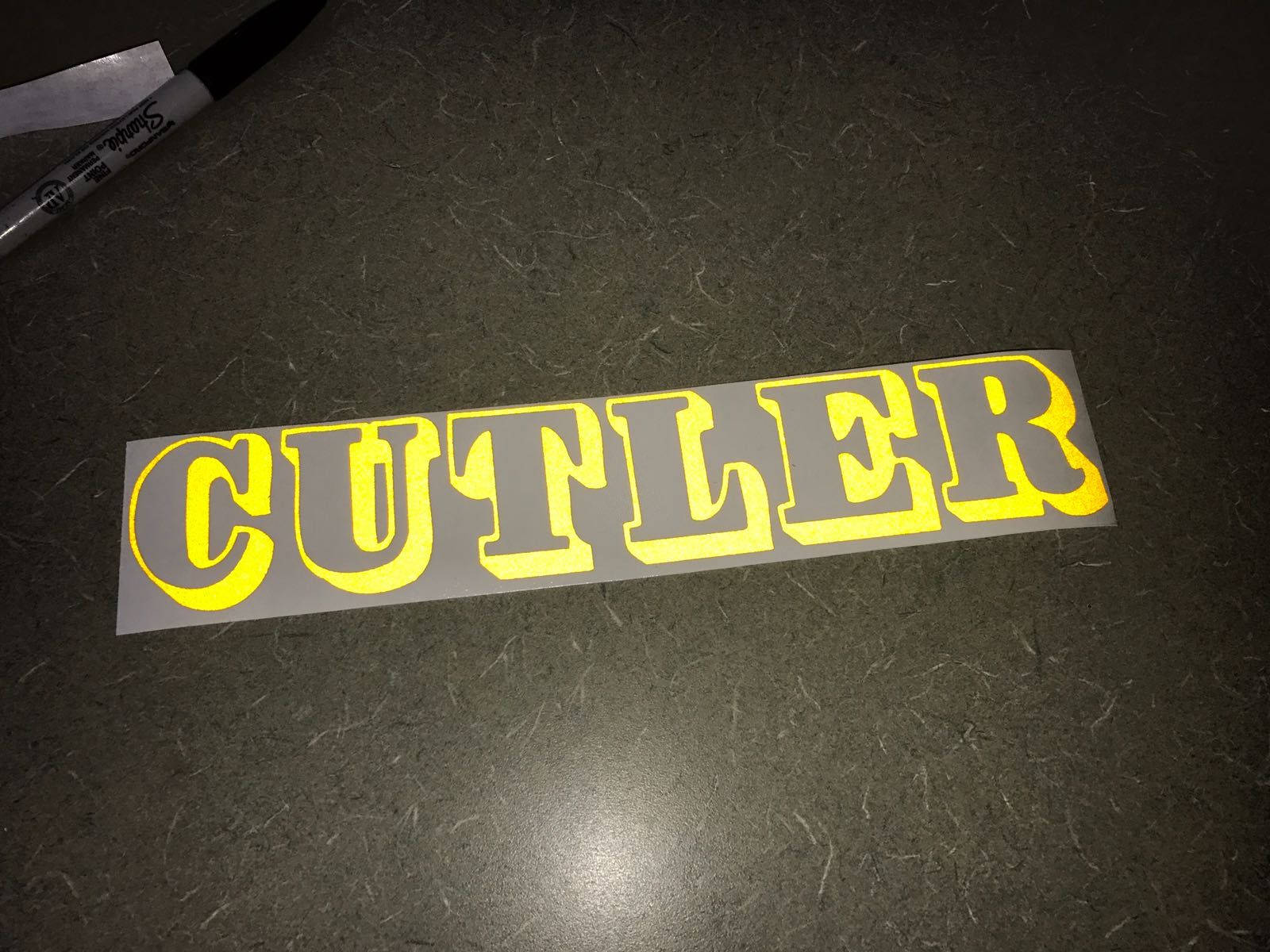 Custom REFLECTIVE Lettering Decal Sticker . Die Cut Any Font | Etsy