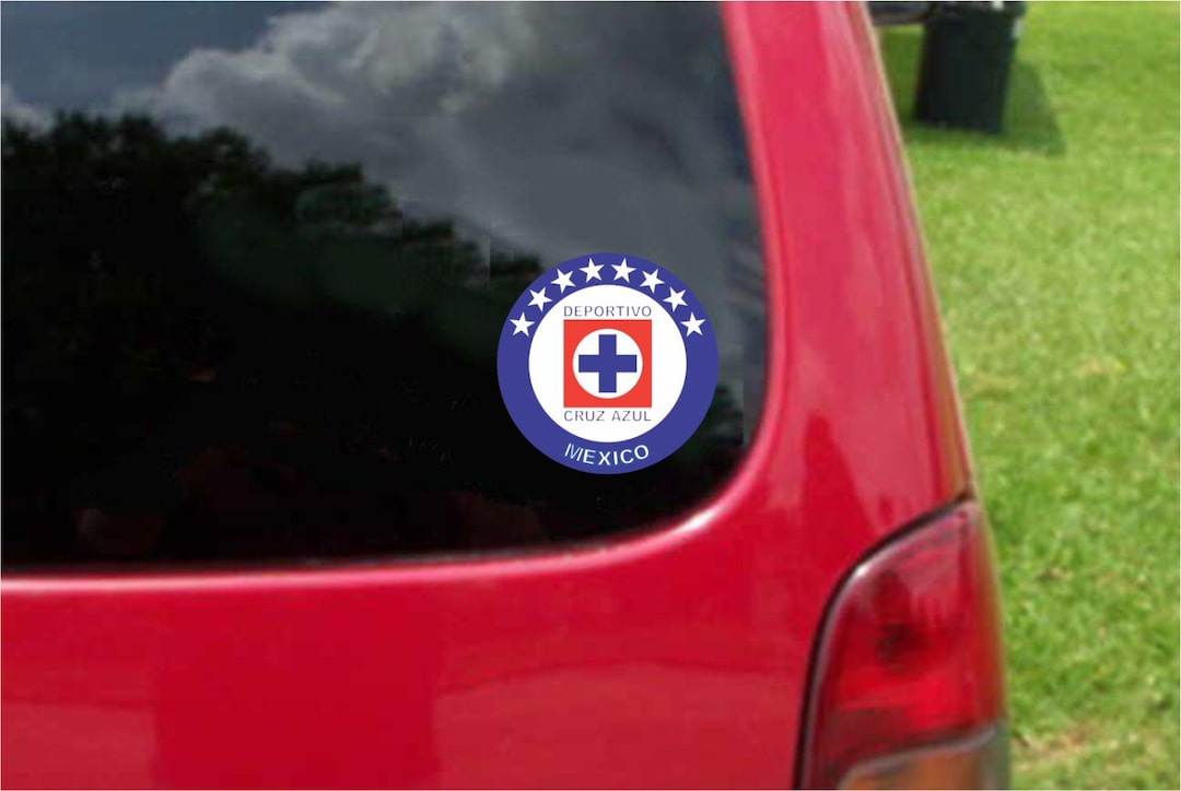 2 Pieces Cruz Azul La Maquina Futbol Mexico Decals Stickers Full Color ...