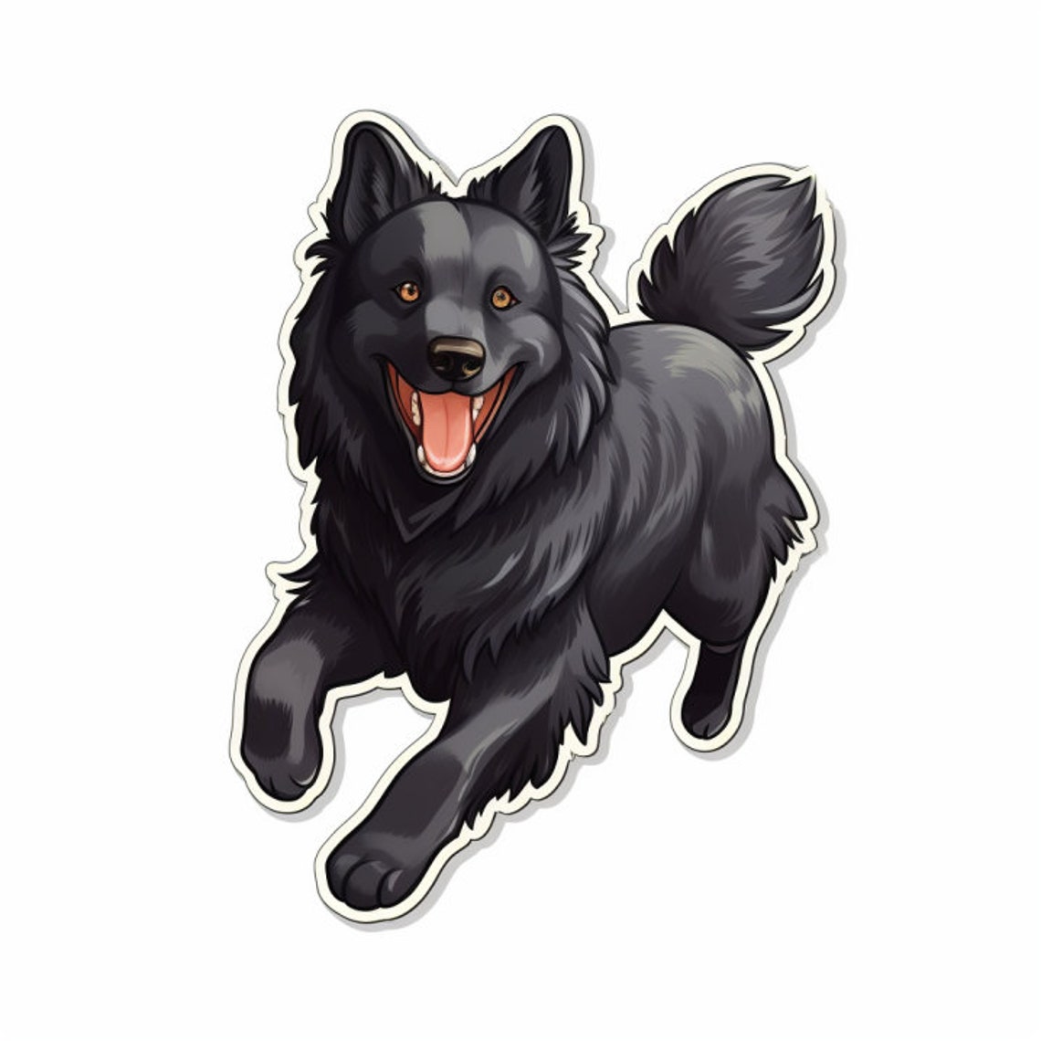 Set of 2 Belgian Sheepdog Dog Decal Stickers With Free Custom Text ...