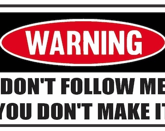 Warning Vinyl Stickers - Etsy