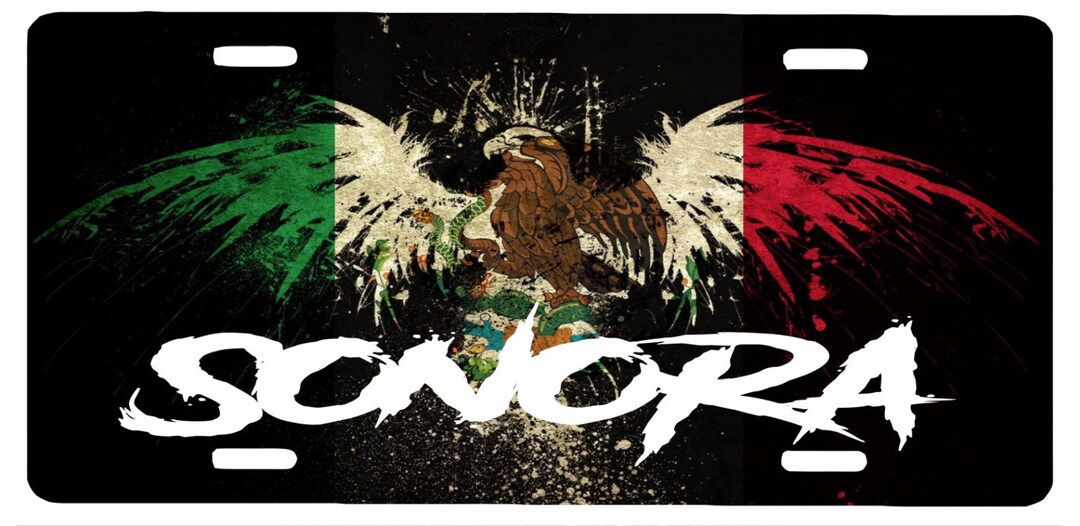 Sonora Mexico Aluminum License Plate Placa 6" X 12" - Etsy