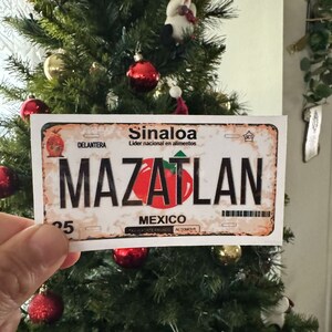 Set Mazatlan Sinaloa Mexico Aluminum License Plate Sign Placa 6" X 12 ...