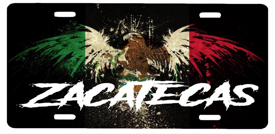 Zacatecas Mexico Aluminum License Plate Placa 6" X 12" - Etsy