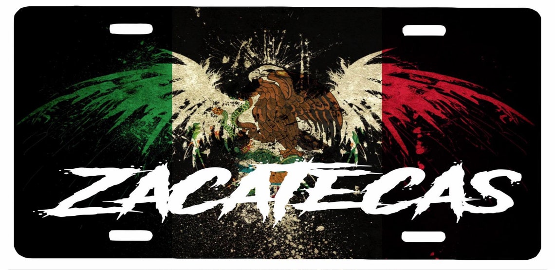 Zacatecas Mexico Aluminum License Plate Placa 6" X 12" - Etsy