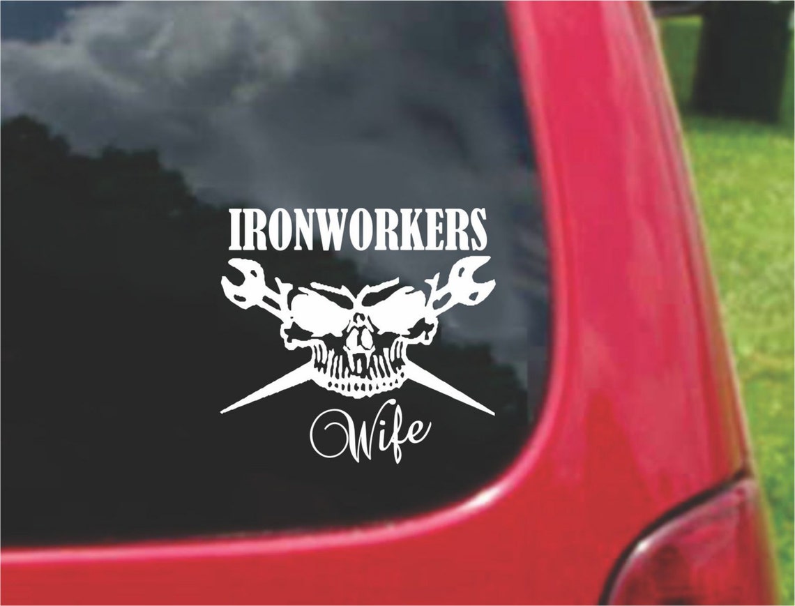 Set 2 Pieces Ironworkers Wife Sticker Decals 20 Colors to - Etsy