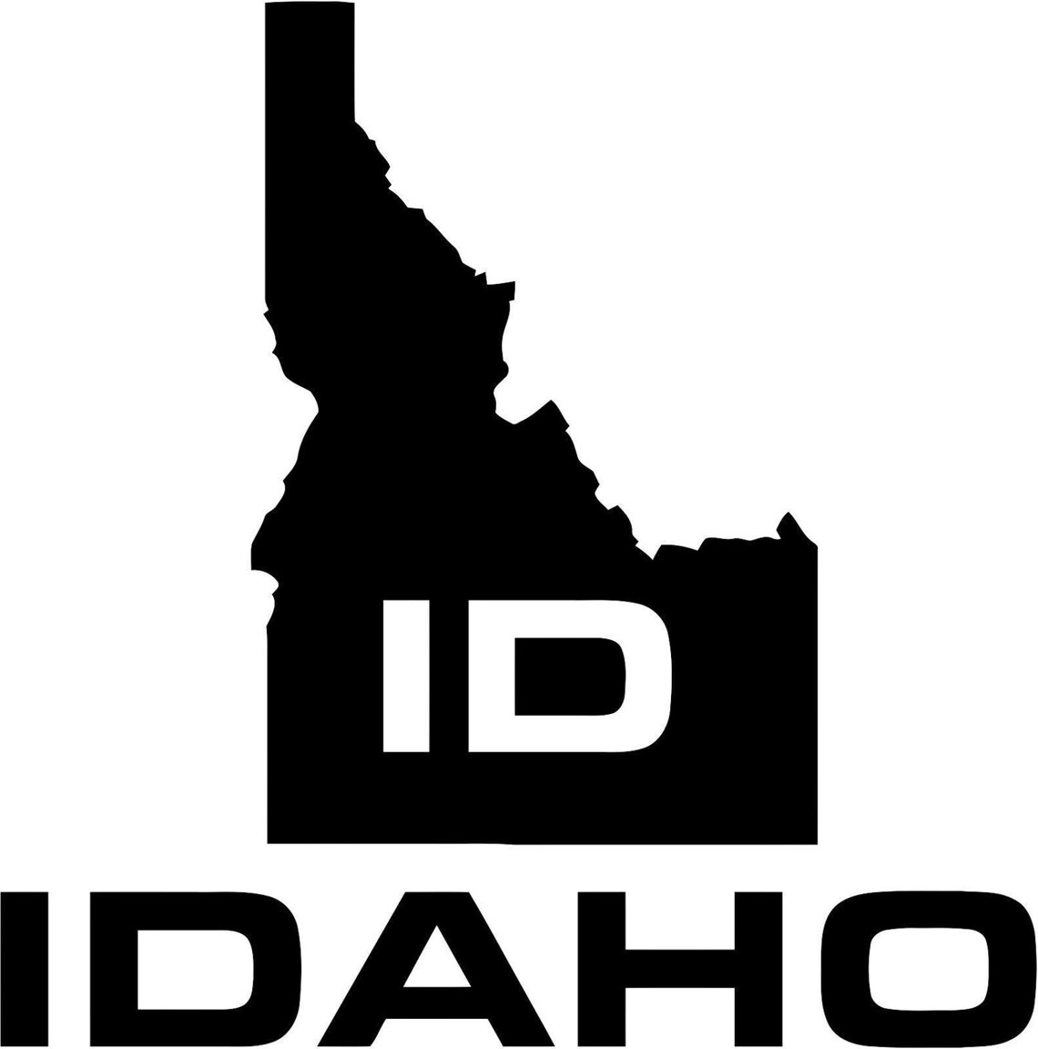 2 Pieces Idaho ID State USA Outline Map Stickers Decals 20 - Etsy