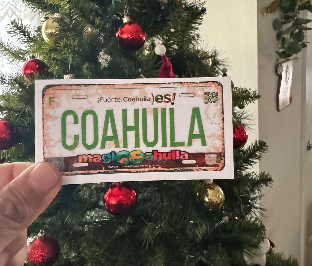 Set of 2 Decorative Coahuila License Plate Decal Stickers Full Color ...