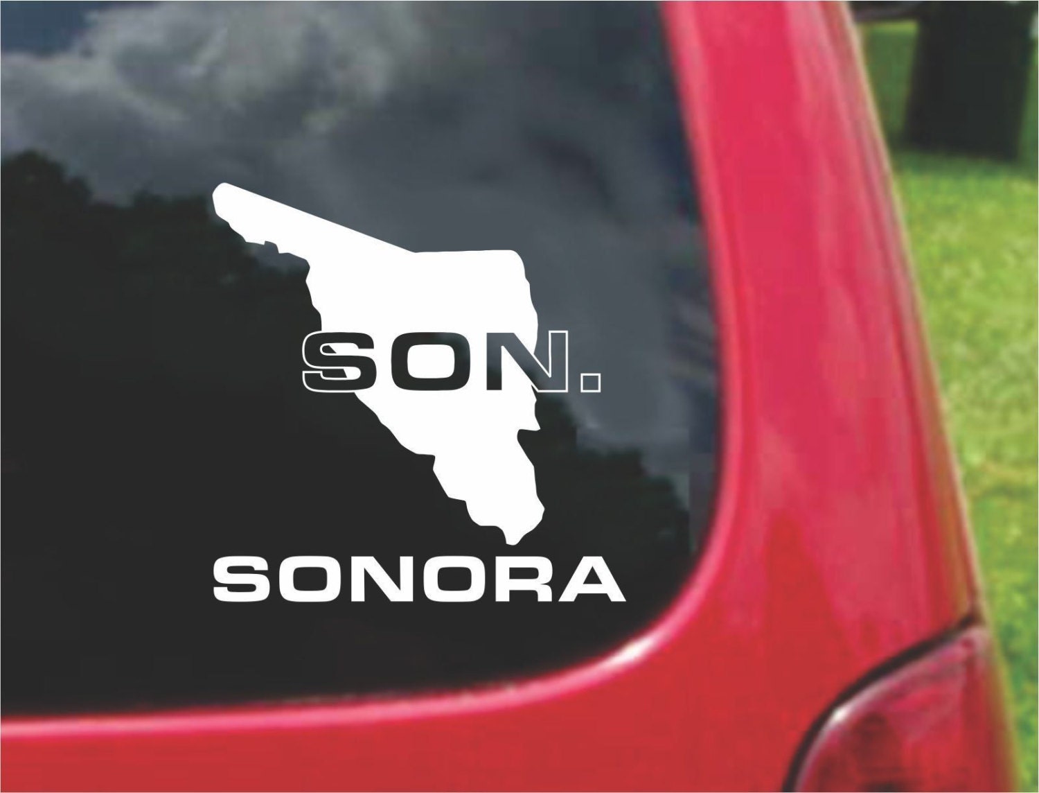 Sonora Mexico Outline Map Decals - 2 Piece Vinyl Stickers - Etsy