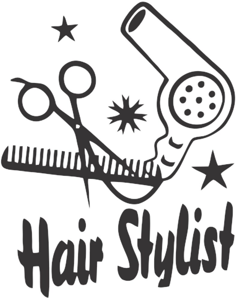 Set 2 Pieces Hair Stylist Sticker Decals 20 Colors to Choose - Etsy