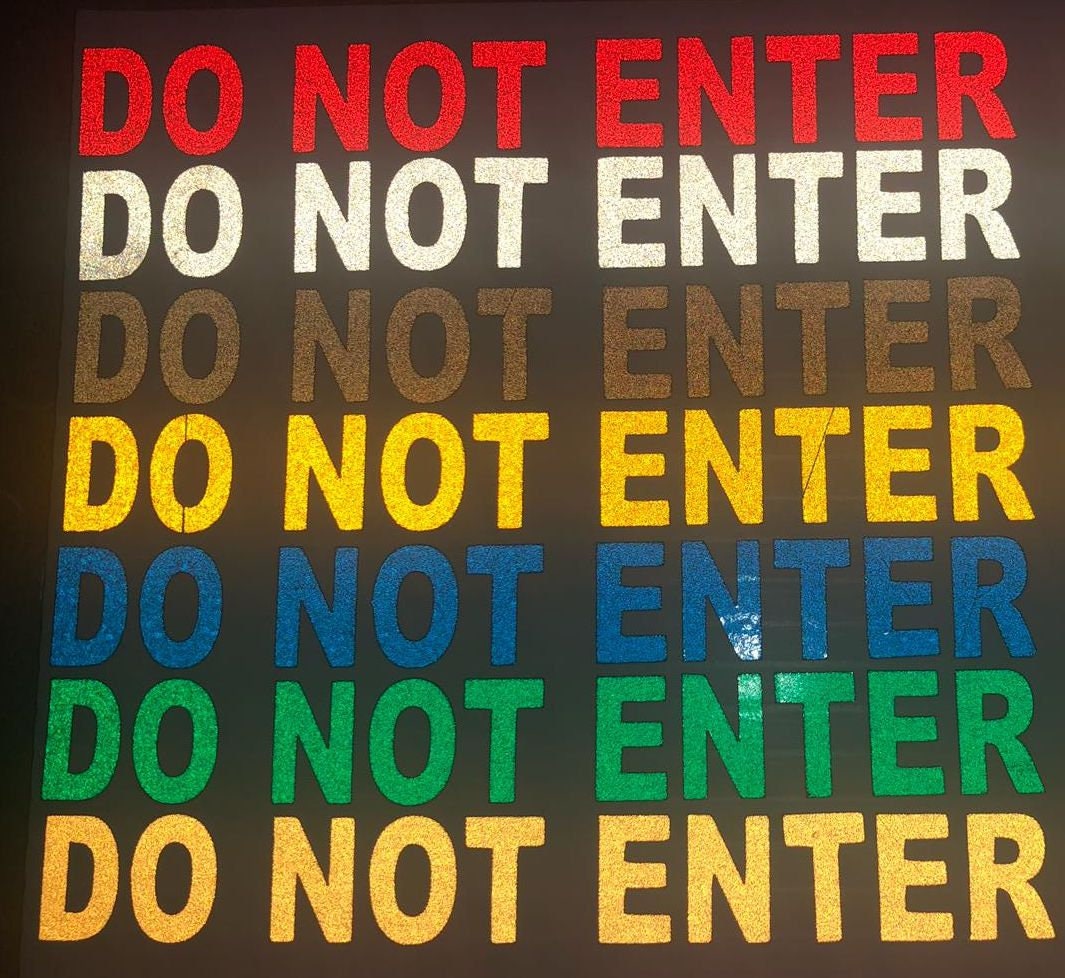 Do Not Enter Reflective Lettering Decal Sticker Die Cut Free - Etsy