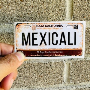 Set Mexicali Baja California Mexico Aluminum License Plate Sign Placa 6 ...