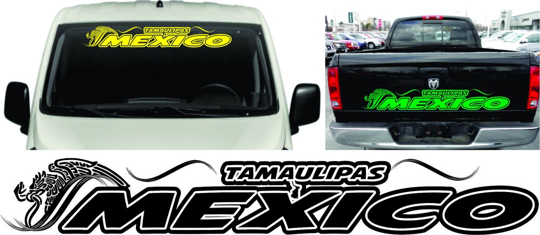 Tamaulipas Mexico Windshield Window Car Vinyl Sticker Decal 20 Colors ...