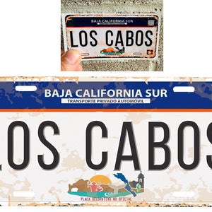 Set Los Cabos Baja California Sur Mexico Aluminum License Plate Sign ...