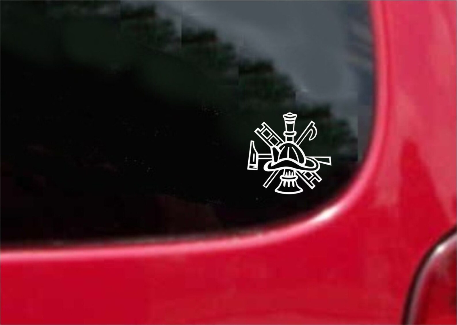 Set 2 Pieces Firefighters Sticker Decals 20 Colors to Choose - Etsy