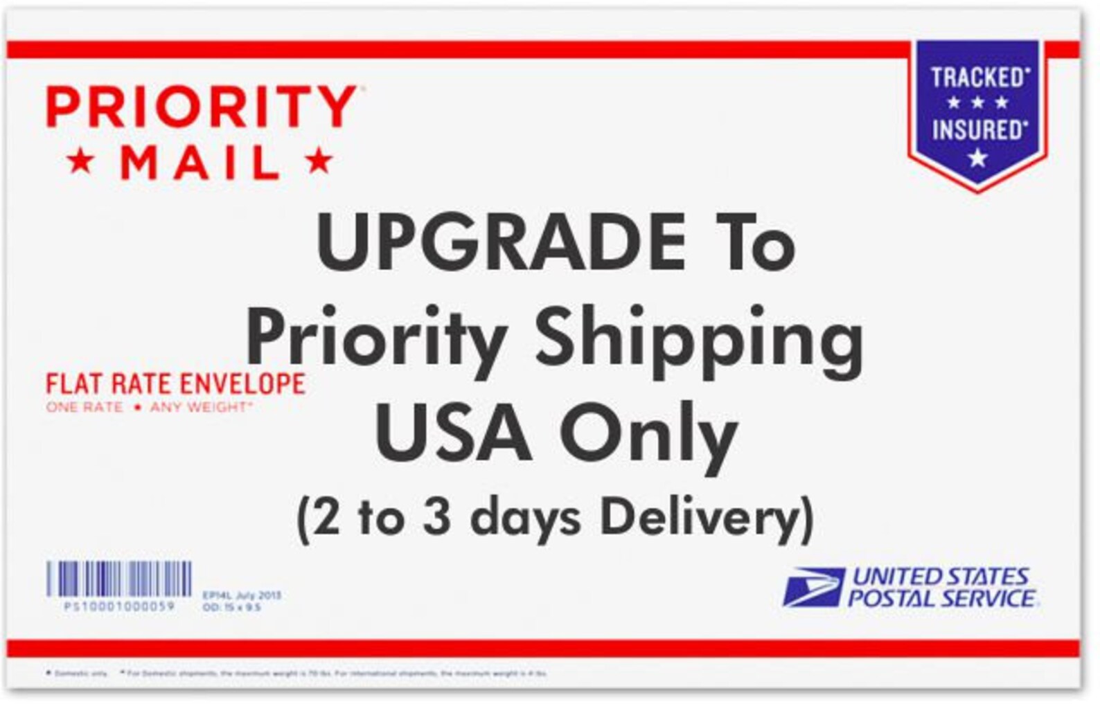 Priority Mail Upgrade to US Only | Etsy