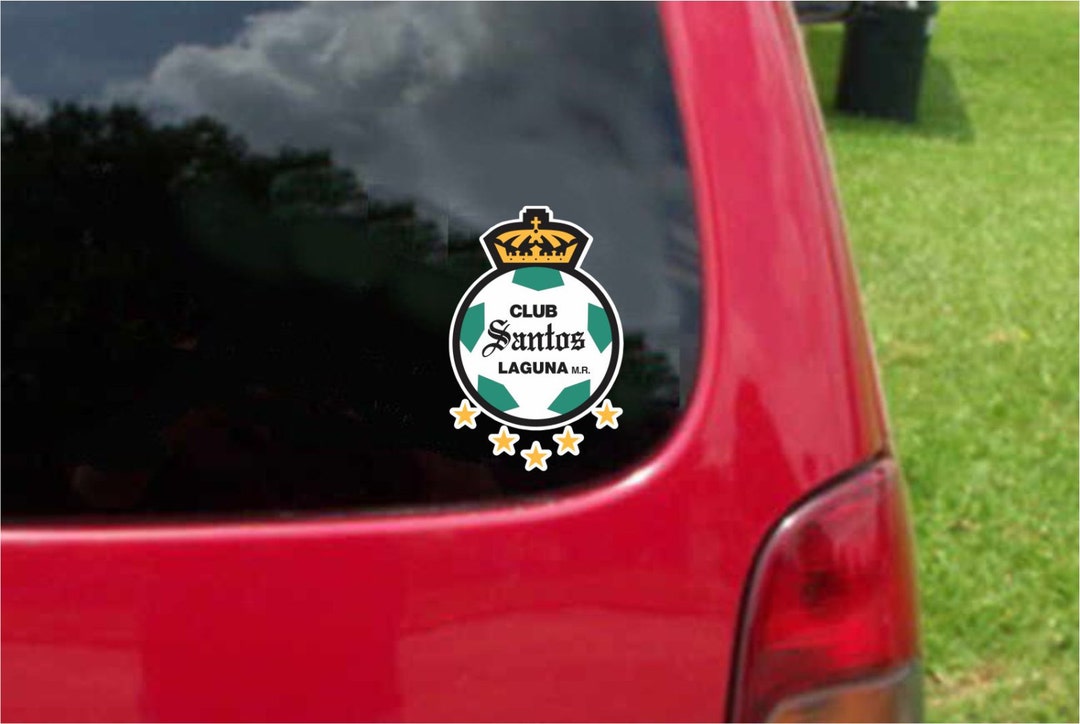 2 Pieces Santos Laguna Futbol Mexico Decals Stickers Full Color/weather ...