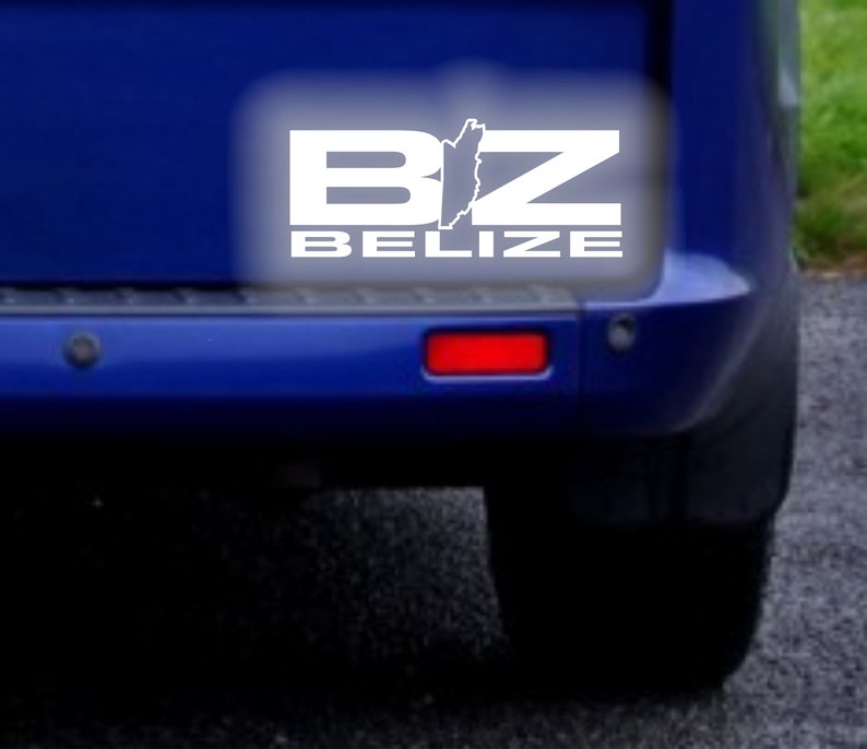 Belize BZ Reflective Sticker Decal - Etsy