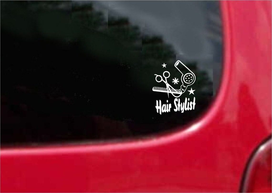 Set 2 Pieces Hair Stylist Sticker Decals 20 Colors to Choose | Etsy