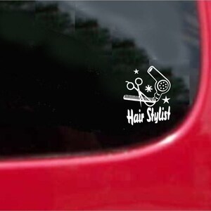 Set (2 Pieces) Hair Stylist Sticker Decals 20 Colors to Choose From. U ...