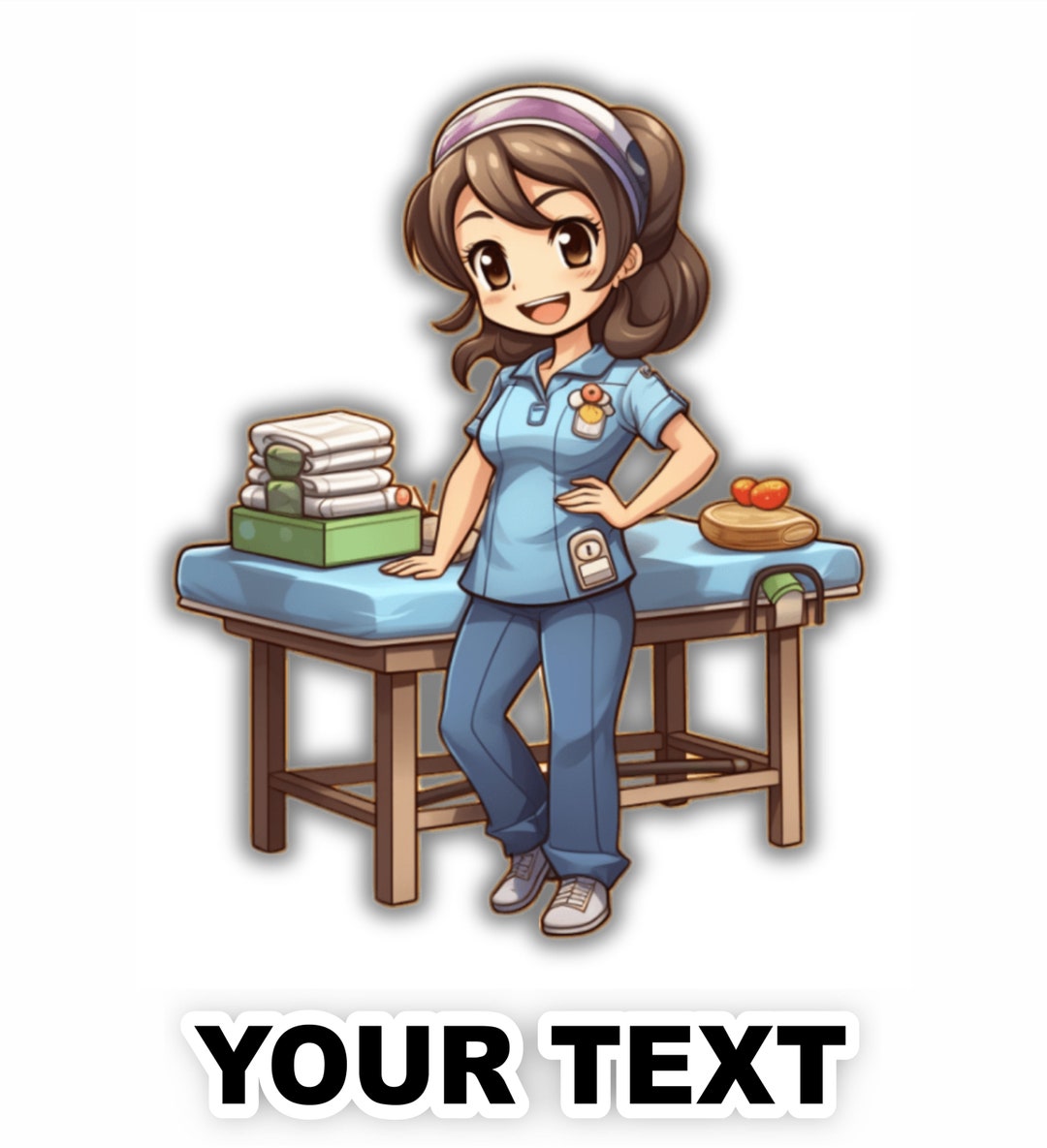 Set of 2 Massage Therapist Decal Stickers With Free Custom Text - Full ...